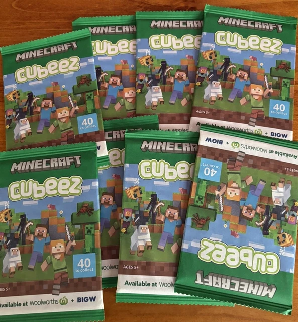 WOOLWORTHS MINECRAFT CUBEEZ X 8, Unopened Packs 2025 $10.00 - PicClick AU