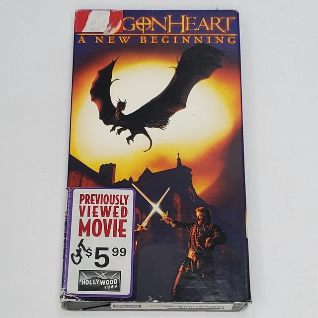 DRAGONHEART: A NEW Beginning (VHS 2000) Former Hollywood Rental ...
