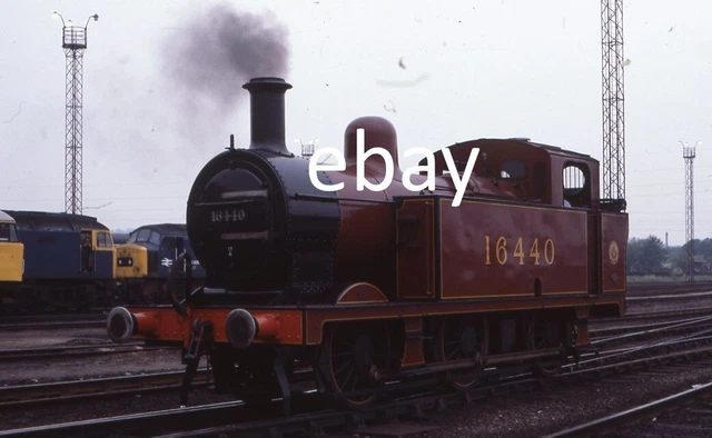 ORIGINAL 35MM RAILWAY SLIDE LMS TANK LOCO 16440 AT TOTON 9/6/79. £3.99 ...