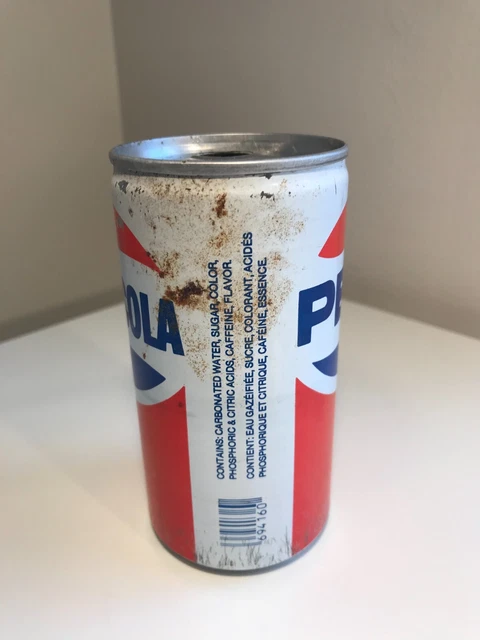 VINTAGE PEPSI-COLA CANADIAN 280ml Metal 1970-80’s Can - Opened and ...
