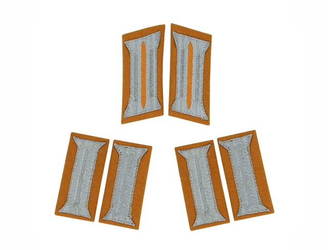 WW2 GERMAN ARMY Feldgendarmerie Officer Waffenrock Collar Tabs & Sleeve ...