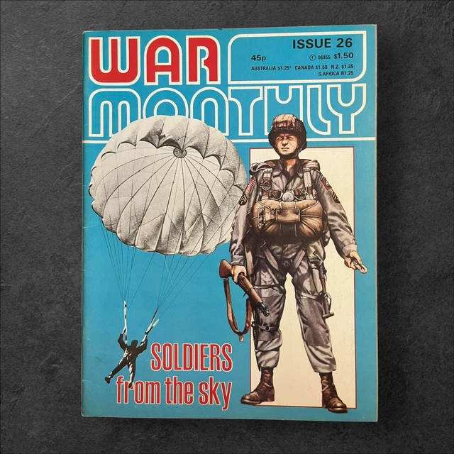 WAR MONTHLY MAGAZINE Issue 26 May 1976 Paratroopers WWII Soldiers From ...