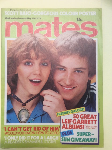 MATES MAGAZINE -20 May 1978. 20/05/1978. Scott Baio. Sham 69 £19.33 ...