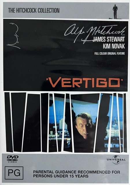 VERTIGO DVD - Alfred Hitchcock's 1958 - Colour REG 4 AU - Kim Novak £9. ...