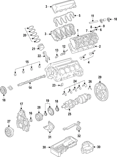 GENUINE GM LS Pattern 6-Bolt Crankshaft Flexplate 12654640 $267.19 ...