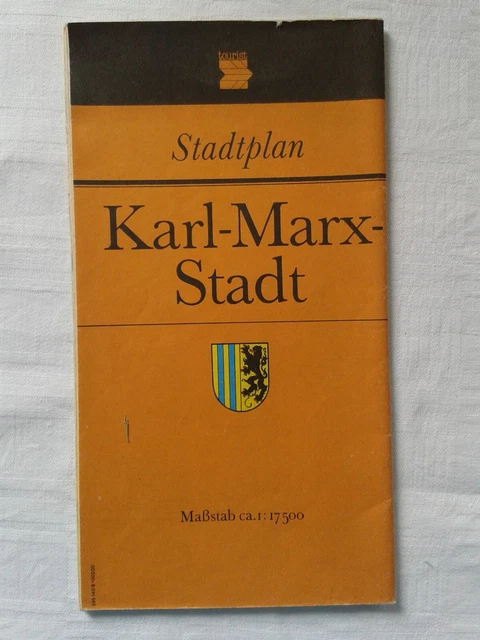 CITY MAP OF the GDR Karl-Marx-City tourist map scale 1:17,500 £8.67 ...