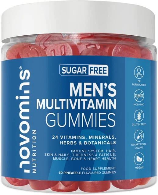 NOVOMINS MULTIVITAMIN GUMMIES 24 Essential Multi Vitamins and Minerals ...