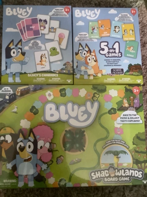 Bluey Shadowlands Board Game Charades And School Friends 5 In 1 Games Bundle G £1988 Picclick Uk