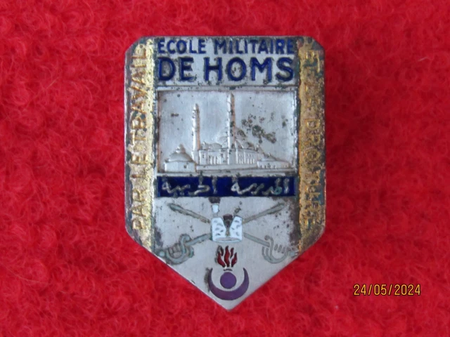 WW2 INSIGNE Médaille Ecole Militaire HOMS SYRIE Levant colonial Légion ...