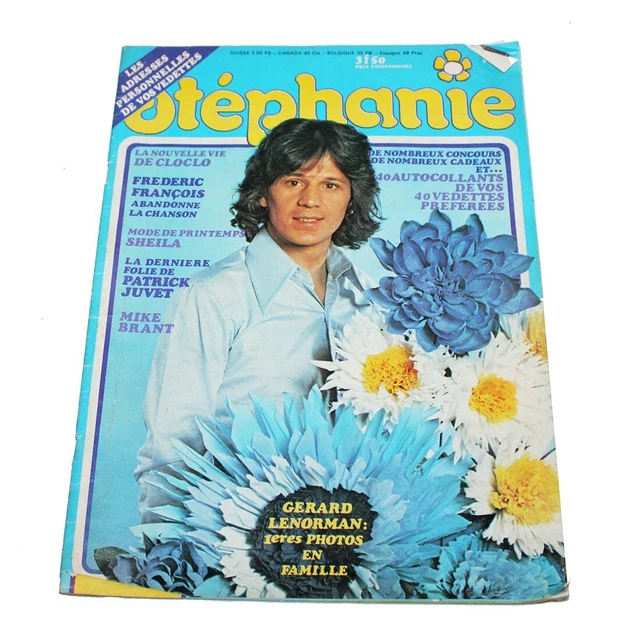 MAGAZINE / REVUE STEPHANIE n° 23 Mars 1974 Claude-François / Lenorman ...