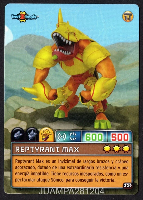 REPTYRANT MAX #309 Cromo Invizimals Criaturas Secretas 2023 Panini EUR ...