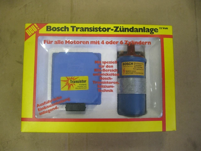 BOSCH TRANSISTOR ZÜNDANLAGE 12V NEU NOS 4 und 6 Zylinder Oldtimer und ...