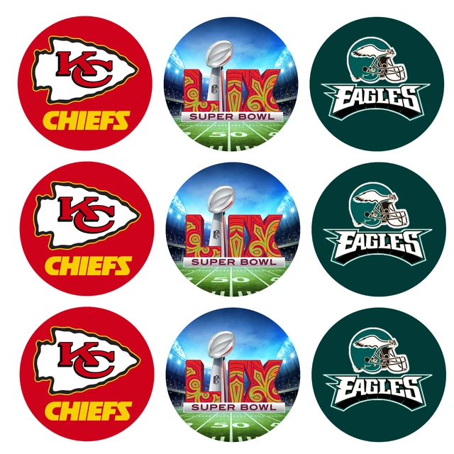 SUPER BOWL 2025 Philadelphia Eagles vs Kansas City Chiefs Edible Image ...