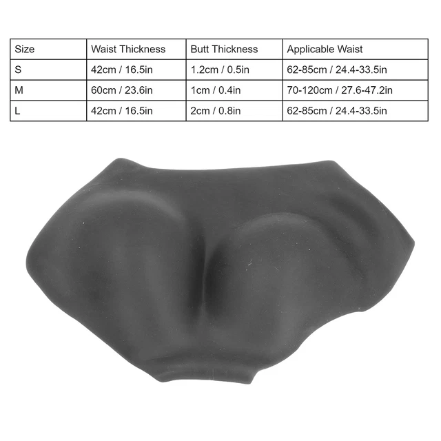 BIG BUTT PANTY Hip Enhancer Panty Silicone Skin Friendly For Hip ...
