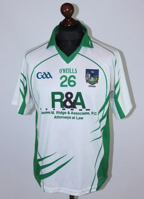 LIMERICK HURLING CLUB Chicago GAA gaelic match worn shirt #26 O'Neills ...