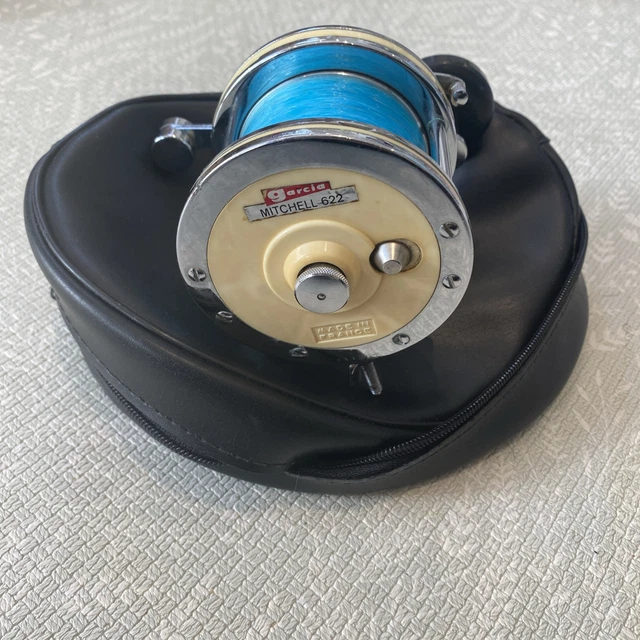 MITCHELL 622 MULTIPLIER Sea Reel with Rod clamp loaded with mono boat £ ...