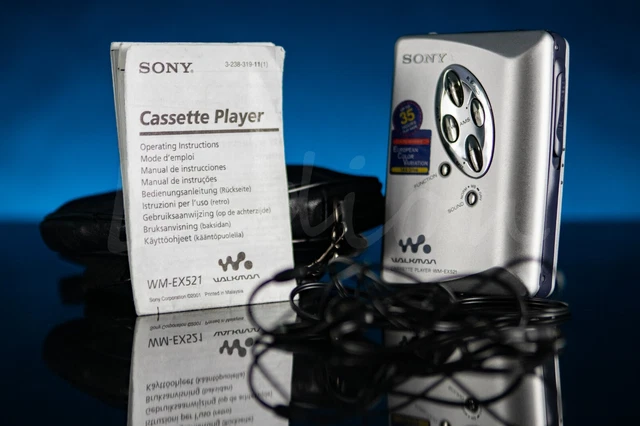 SONY WALKMAN WM-EX521 Auto-Reverse Portable Cassette Player Mega Bass ...
