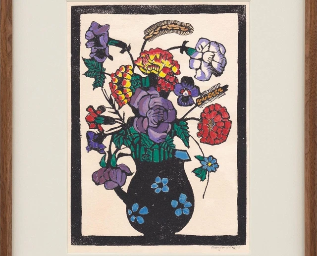 AUSTRALIAN WILDFLOWER PAINTING Flower Margaret Preston Art Deco still ...