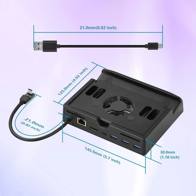 4K60HZ COMPATIBLE DOCK for Nintendo Switch with Multiple Connectivity ...