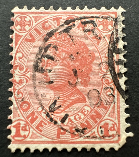 C1905 VICTORIA Queen Victoria Australia State Stamp 1d Red G51 EUR 1,86 ...