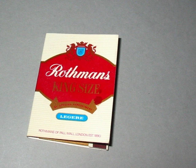 ROTHMANS KING SIZE Pochette Allumettes Match Box EUR 1,70 - PicClick FR