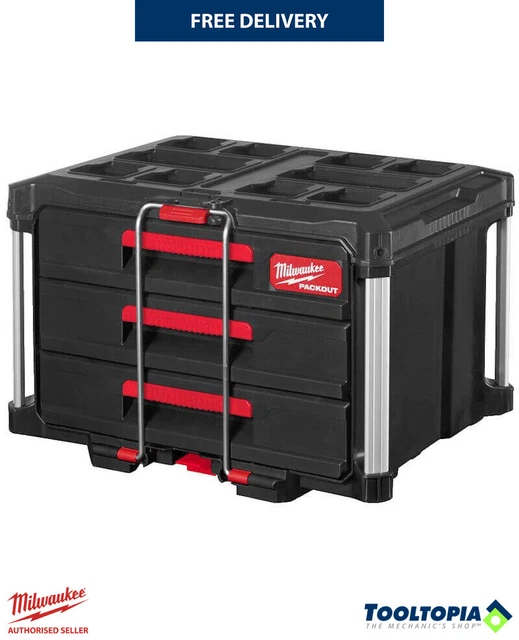 MILWAUKEE PACKOUT 3 Drawer Tool Box Modular Storage System - 4932472130 EUR 220,19 - PicClick FR