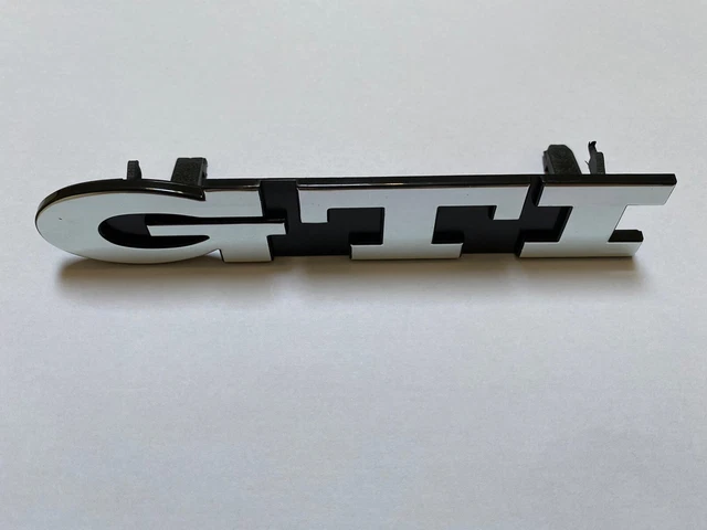 VW VOLKSWAGEN SILVER GTI MK3 Grill Badge Emblem Sticker Golf VR6 R32 V6 ...