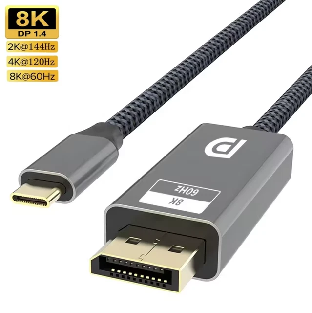 USB-C AUF DP Thunderbolt Kabel Monitor Displayport Adapter für Macbook ...