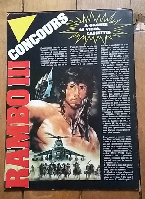 SYLVESTER STALLONE - France press magazine clipping 80s ROCKY John ...
