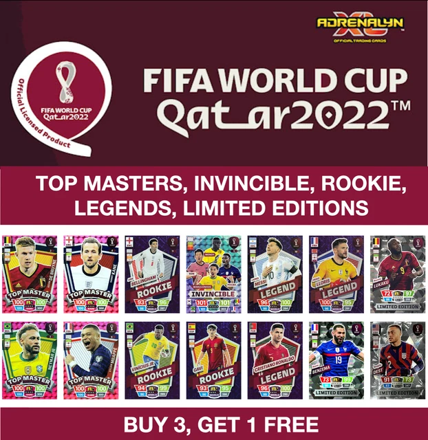 PANINI FIFA WORLD Cup 2022 Cards - Limited Edition Top Master Legend ...