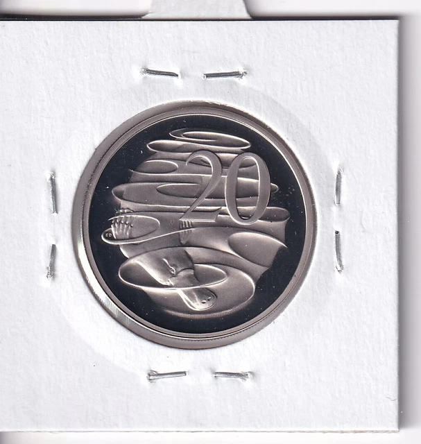 AUSTRALIAN PROOF: 1980 20 Cent Coin In 2X2 Holder .,, EUR 6,03 ...