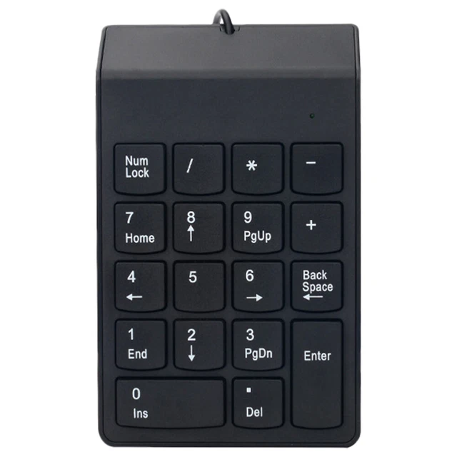 COMPUTER NUMERIC KEYBOARD USB Numeric Keyboard Single Hand Keypad £13. ...