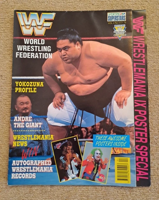 WWF SPORTING SUPERSTARS POSTER SPECIAL MAGAZINE VOL 4 No. 4 £11.61 ...