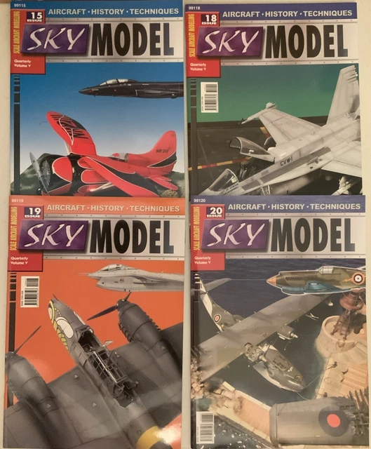 LOT OF 4 Sky Model Aviation Scale Aircraft Modelling Magazines, Issues ...