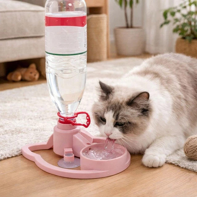 NON PLUG IN Cat Drinking Machine Pet Water Bowl for Cats Dogs $25.55 ...