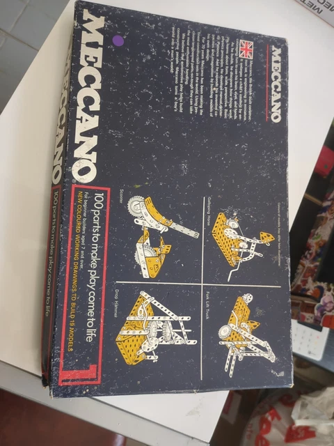 VINTAGE MECCANO SET 1 in Original Box with Manual £10.00 - PicClick UK
