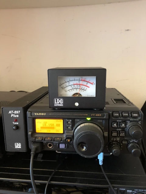 YAESU FT-897D HF/ 6m / 2m / 70Cm Transceiver + Yaesu FP-3 PSU +LDG ATU ...