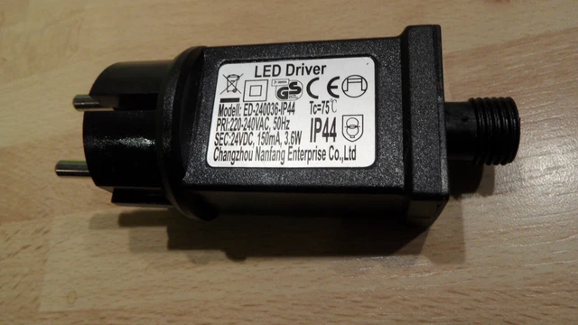 NETZTEIL NETZGERÄT Adapter LED Driver Model ED-240036-IP44 24V - 150mA n903 EUR 10,00 - PicClick DE