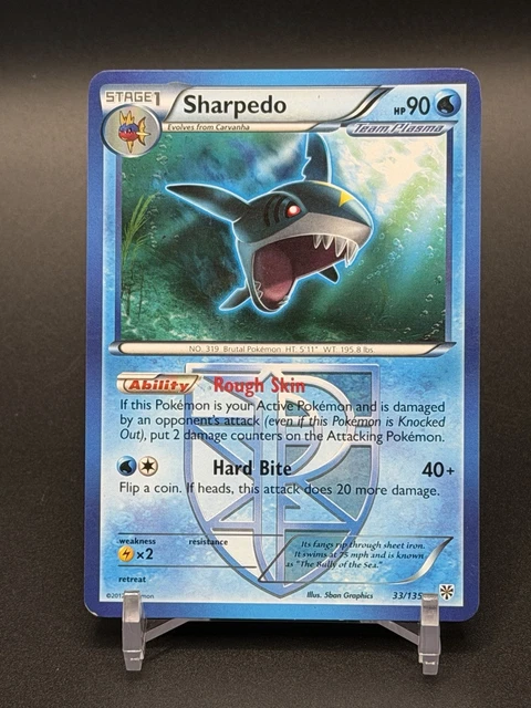 SHARPEDO 33/135 - Pokemon Plasma Storm Rare Card £2.01 - PicClick UK
