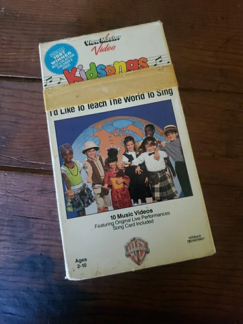 KIDSONGS VHS I'D Like to Teach the World to Sing View Master Video $16. ...