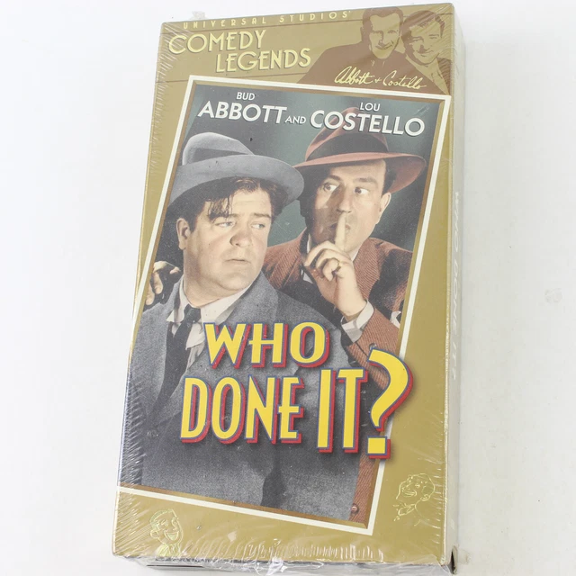 WHO DONE IT Universal Studios VHS 2000 Comedy Abbott & Costello £5.64 ...