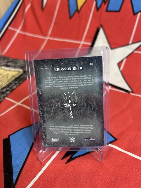 2025 TOPPS CHROME WWE Cactus Jack Bronson Reed Black & Yellow Refractor SP £16.14 - PicClick UK