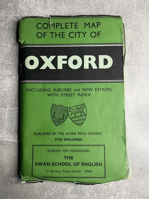 OXFORD - 1962 Vintage Map / Plan of the City and University + Street ...