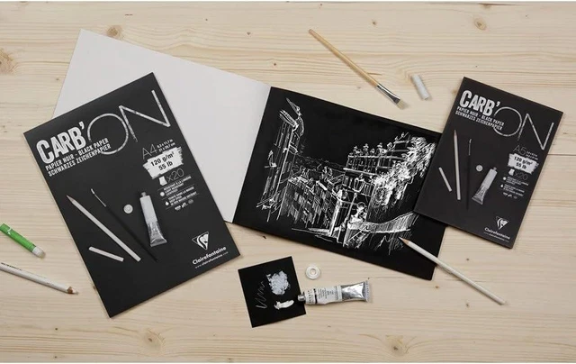 120GSM CARB'ON A5 Black Paper Drawing Pad $48.95 - PicClick AU