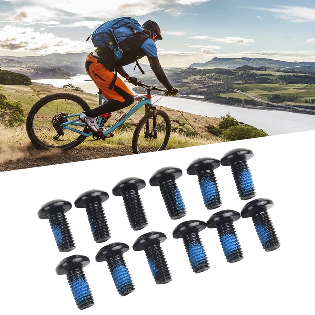 BICYCLE BRAKE BOLTS For Bike Setup Anti-loose Glue Length 12mm Plum ...