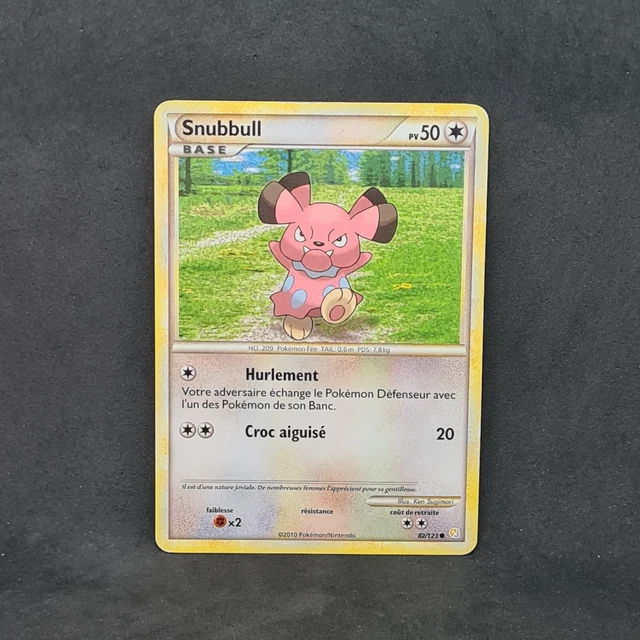 CARTE POKÉMON SNUBBULL 82/123 Heartgold Soulsilver Fr EUR 1,90 ...