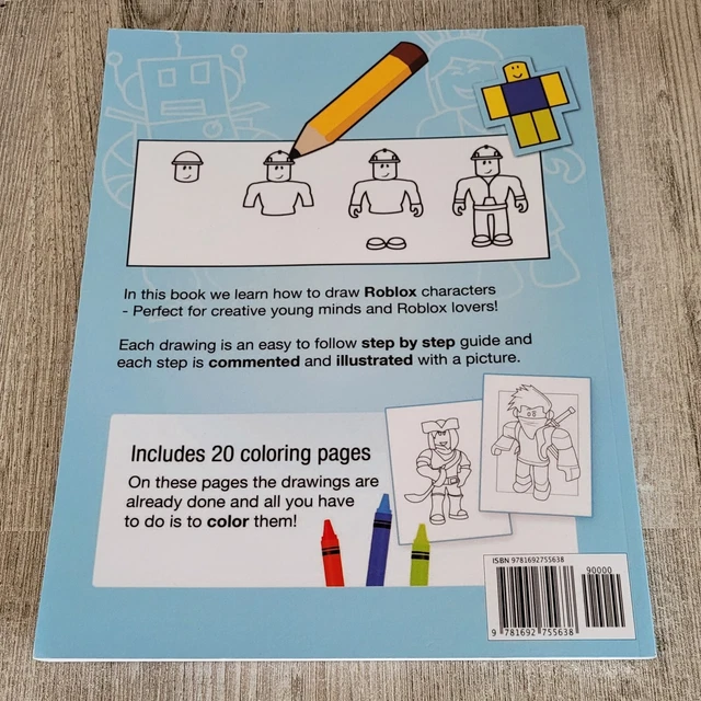 HOW TO DRAW Roblox Step By Step Book Unofficial £12.99 - PicClick UK