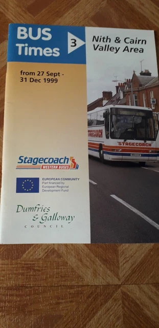 STAGECOACH WEST SCOTLAND Timetable and Route Map Booklet EUR 11,84 ...