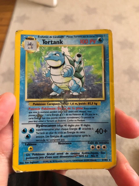 CARTE FRANÇAISE 1999 Pokemon Set de Base Edition 1 Tortank #2/102 PSA ...