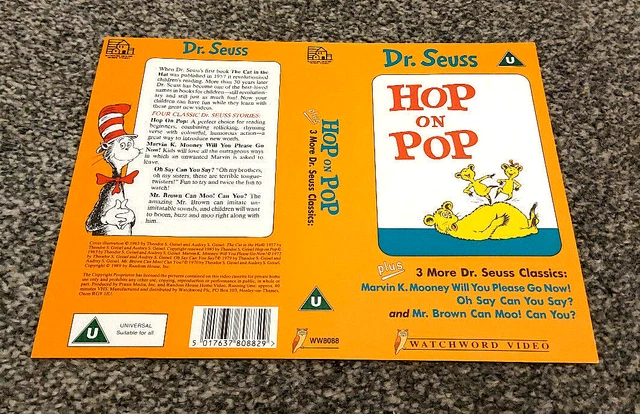 DR. SEUSS: HOP On Pop (VHS) £11.63 - PicClick UK